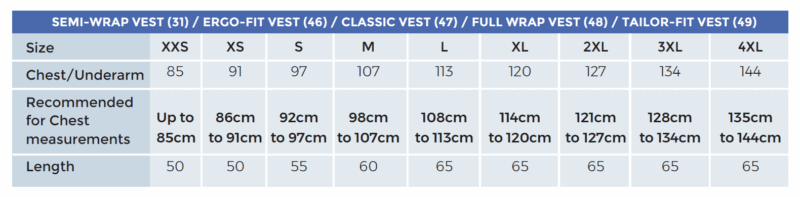 Sizing Chart - Amray Group